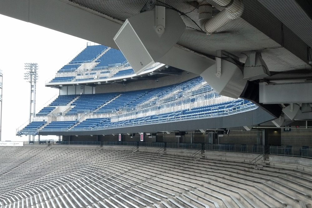 140 JBL loudspeakers fitted to improve coverage at Penn State’s 107,000 ...