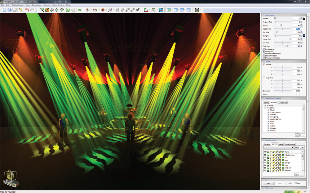 Simulating a live event