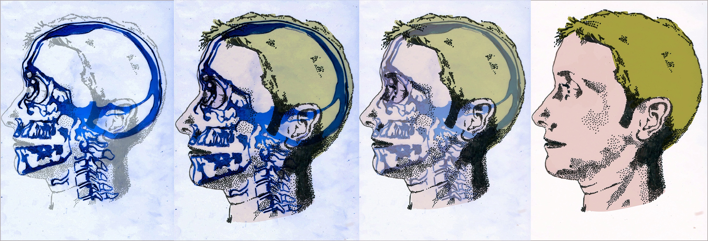 Solo practice with pen and brush