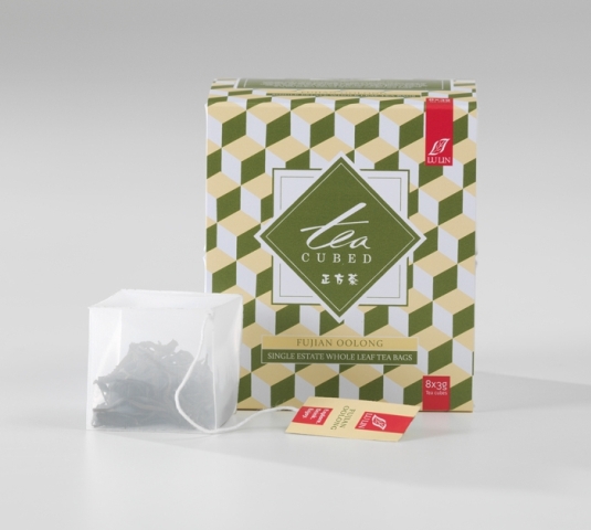 United By Design creates optical look for cubed tea brand