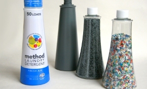 Method produces detergent bottle made from ocean plastic