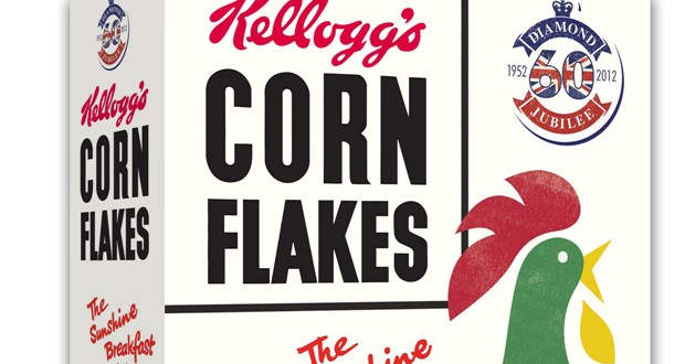 corn flakes logo evolution