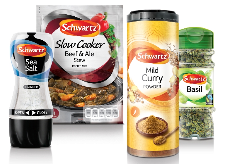 BrandOpus gives new brand architecture to Schwartz herbs and spices