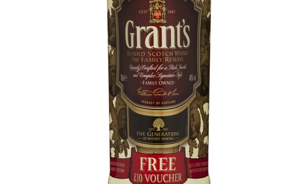 Grant’s Whisky tells family story with new on-pack promo