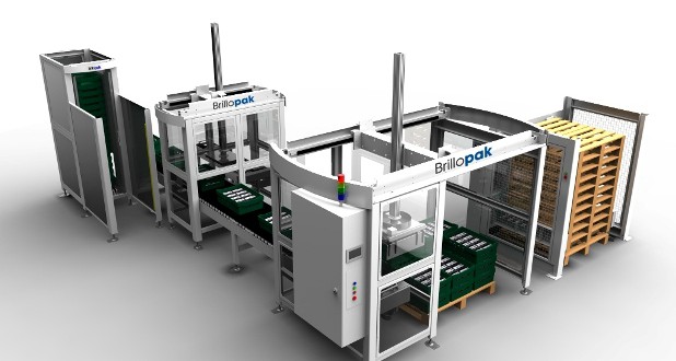 Brillopak unveil robotic palletiser designed for fruit and veg