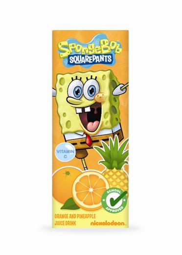 Nickelodeon characters feature on augmented reality juice packs