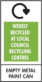 Metal paint cans awarded OPRL ‘widely recycled’ label
