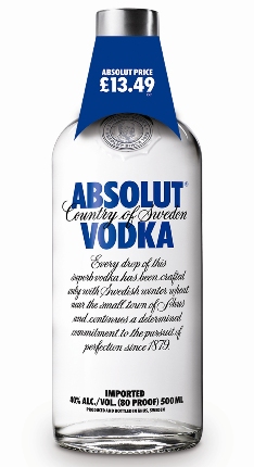 Absolut Vodka launches price-marked pack for independent retailers