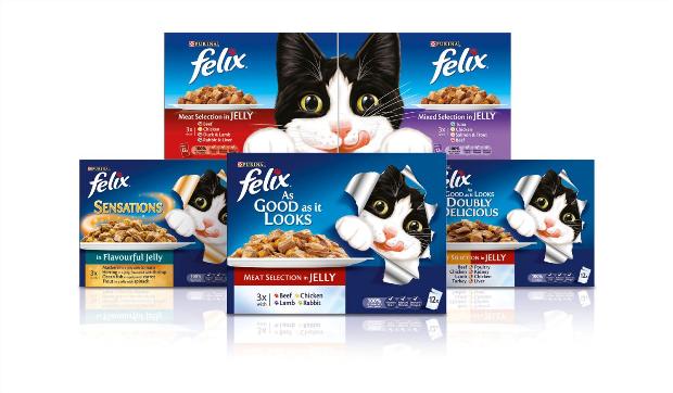 New look Purina Felix packs from Seymourpowell
