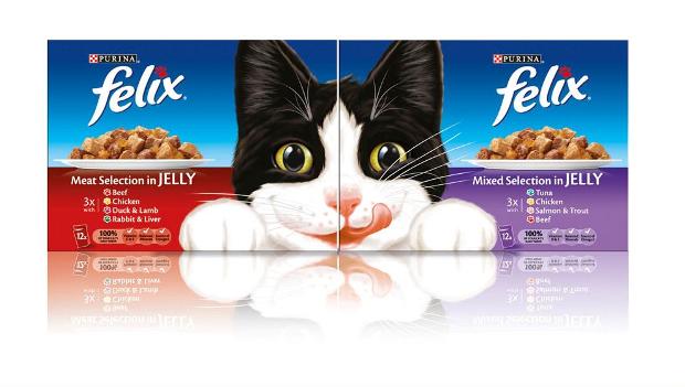 New look Purina Felix packs from Seymourpowell