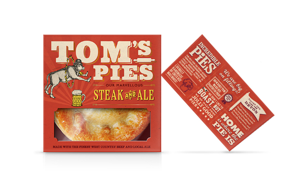 Ziggurat revamps Tom’s Pies packaging