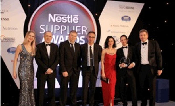 Schawk handed supplier award from Nestlé