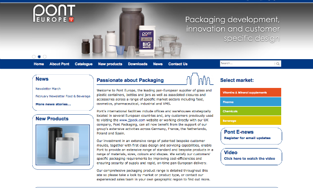 New website completes Pont Packaging relaunch