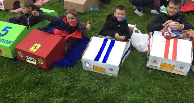 DS Smith creates cardboard cars for children’s drive-through movie