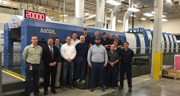 KBA North America delivers UV press to Amway
