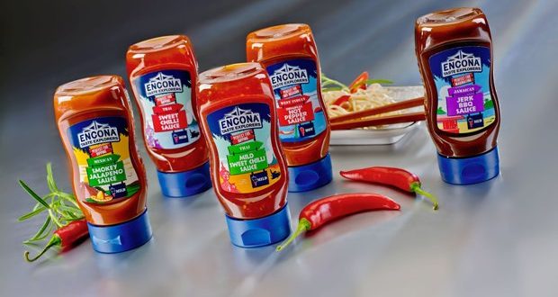RPC provides squeezy PET bottles for Encona sauces