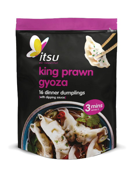 Itsu launches frozen gyoza range with bold packaging