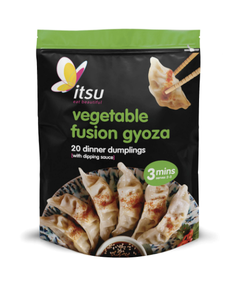 Itsu launches frozen gyoza range with bold packaging