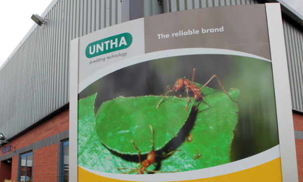 Untha UK packaging shredder first look at PPMA