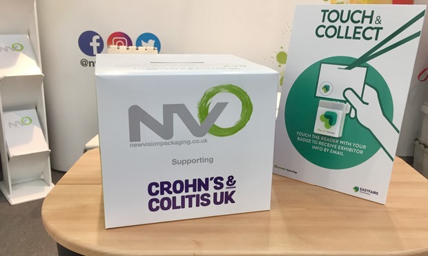 New Vision Packaging raises £1,000 for Crohn’s & Colitis UK