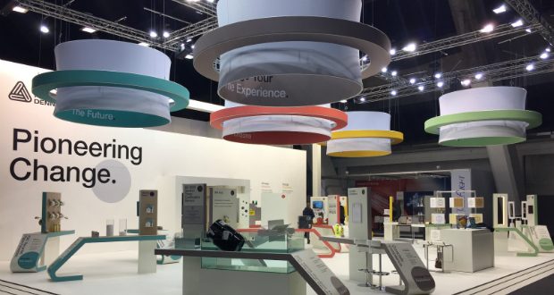 Labelexpo 2017 | Avery Dennison booth made from label waste