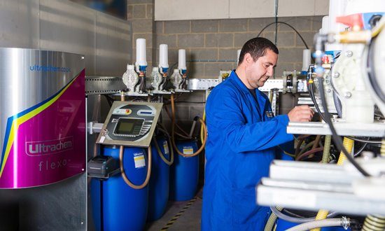 Ultrachem flexes muscles in flexo sector