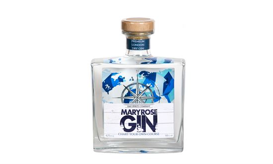 The Label Makers create double-sided back label for Mary Rose Gin