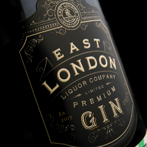 Royston manufactures label for East London Liquor Company’s premium gin