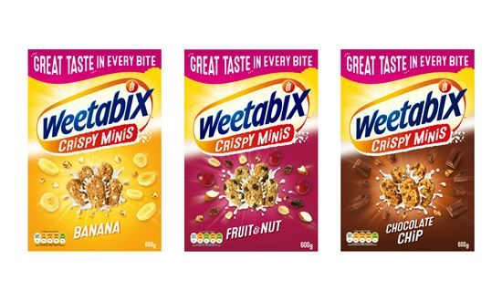 Weetabix minis unveils new packaging design