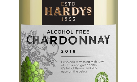 Drinks Works creates design for Hardys Alcohol Free Chardonnay