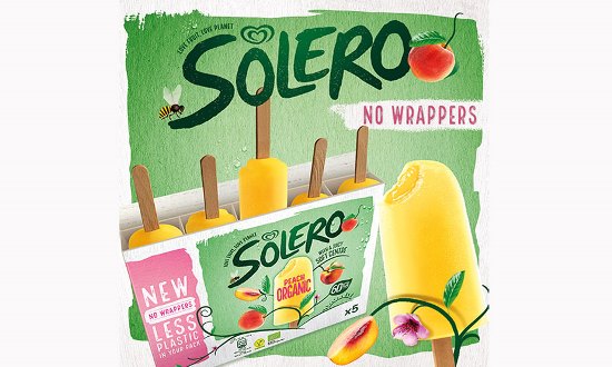 Unilever trials wrapper-less Solero multipacks