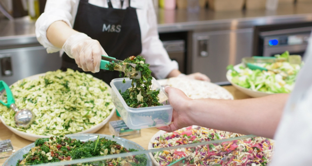 M&S offers reusable containers for fresh food to go