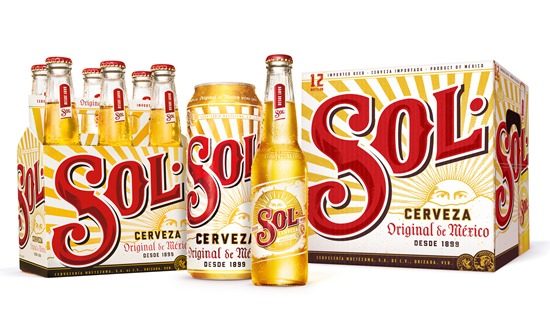 Vault49 revamps Sol beer global packaging