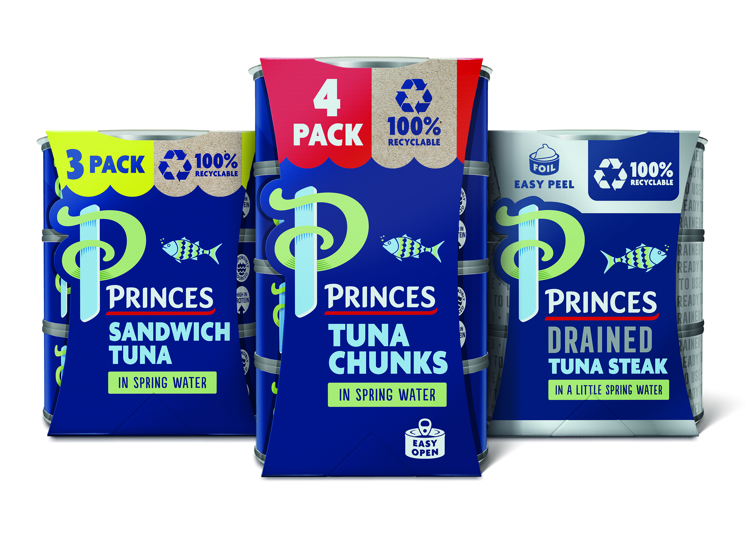 Princes to introduce plastic-free multipacks using cardboard sleeves