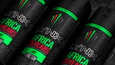 Lynx Africa celebrates 25 years with limited edition range by PB Creative