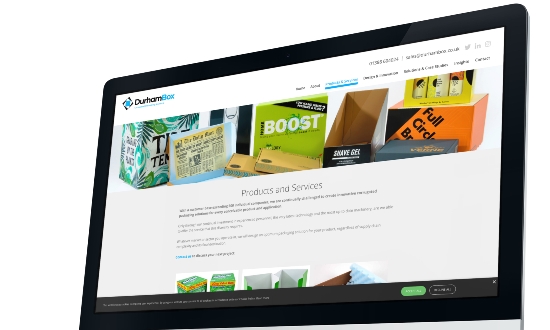 Durham Box showcases brand refresh and revamped website.