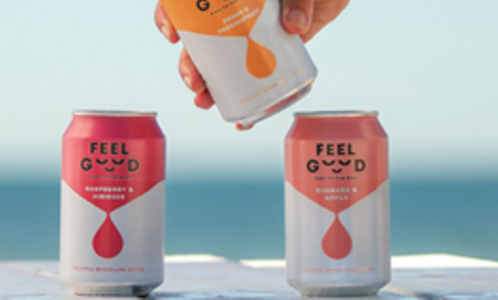 Nichols re-launches Feel Good Drinks sparkling waters