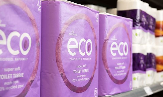 Morrisons launches toilet and kitchen rolls in paper packaging
