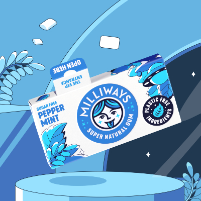 Plastic-free chewing gum brand debuts 'out-of-this-world' new look
