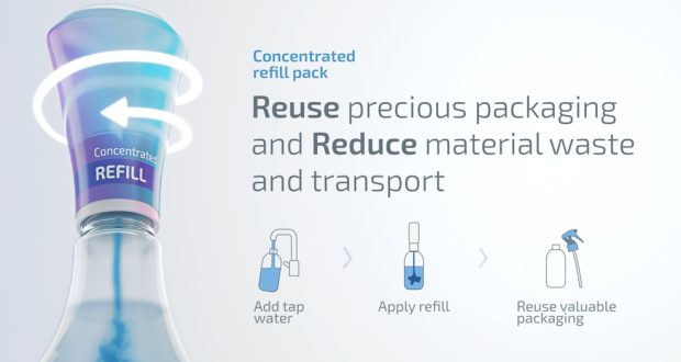 Weener Plastics develops refill pack for concentrated formulas