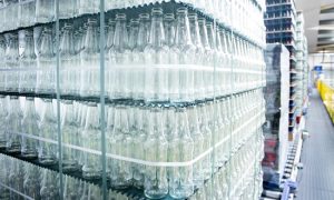 Encirc trials cut to plastic wrap for Britvic drinks pallets