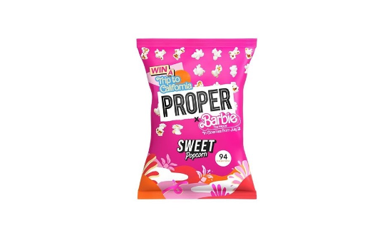 Propercorn launches limited packs to mark partnership with Barbie The Movie