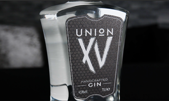 Croxsons produces distinctive bottle for rugby-inspired Union XV gin