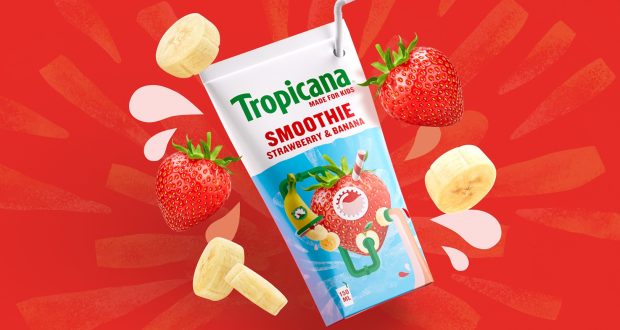 Stormbrands behind pack design for Tropicana Kids Smoothies