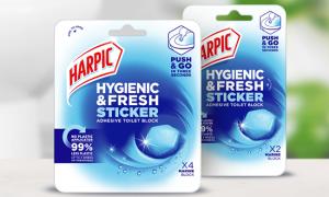 Harpic cuts plastic with launch of ‘self-sticking’ toilet blocks