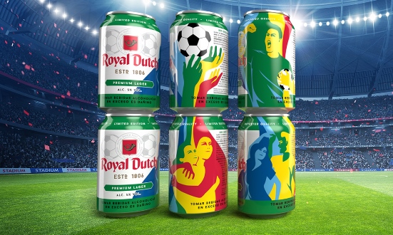 Royal Dutch launches special edition football cans with Canpack