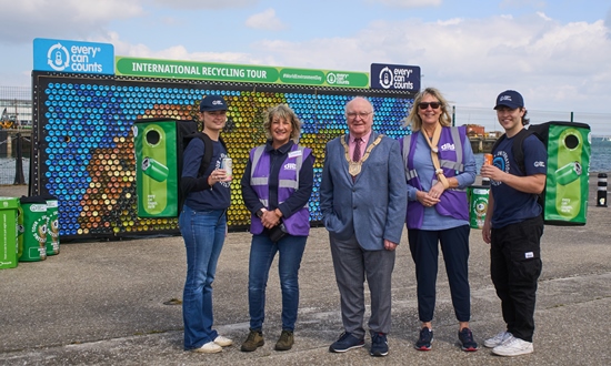 Giant ocean-themed installation marks World Ocean Day near Dublin