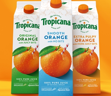 Sunhouse redesigns Tropicana packaging