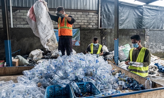 Danone & Prevented Ocean Plastic open recycled plastic aggregation ...