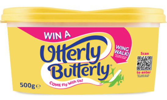 Utterly Butterly offers shoppers wingwalking experience with on-pack ...
